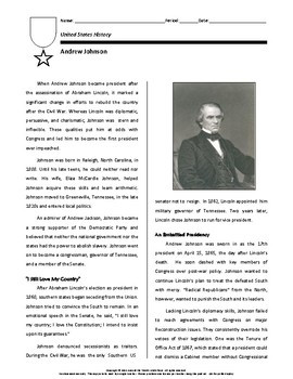 Biography: Andrew Johnson - Amped Up Learning