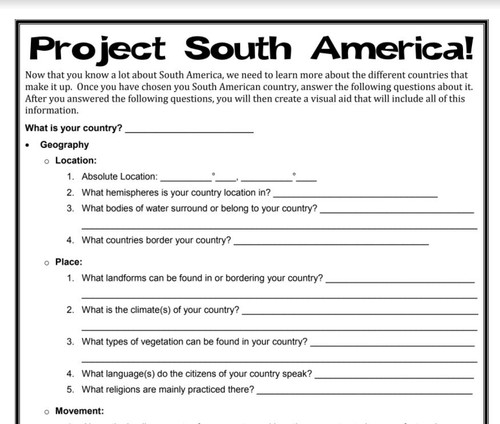 Project South America - Amped Up Learning