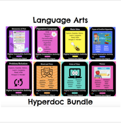 Language Arts Skills Hyperdoc Bundle - Amped Up Learning