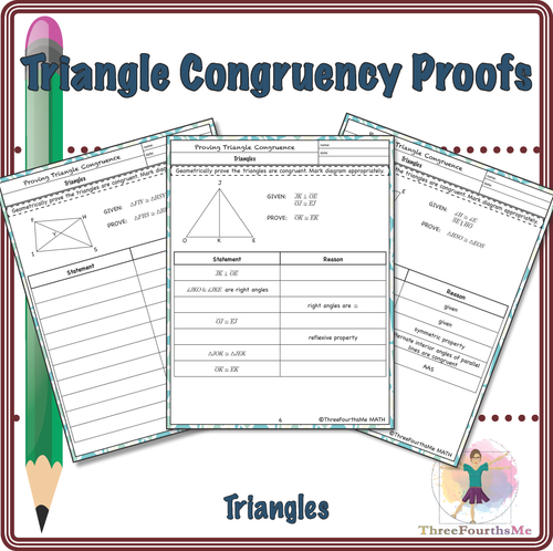 12 Congruent Triangle Proofs - Amped Up Learning