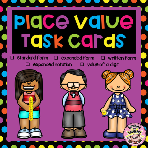 Place Value Task Cards - Amped Up Learning
