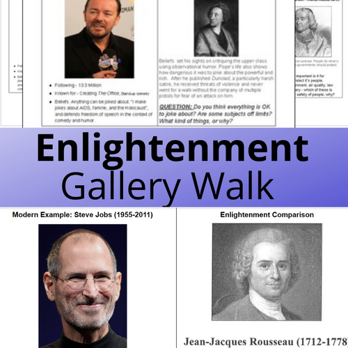 Enlightenment Gallery Walk Innovators Then and Now, Modern and Historic ...