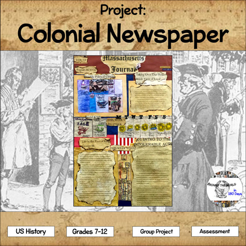 Project: Colonial Newspaper - Amped Up Learning