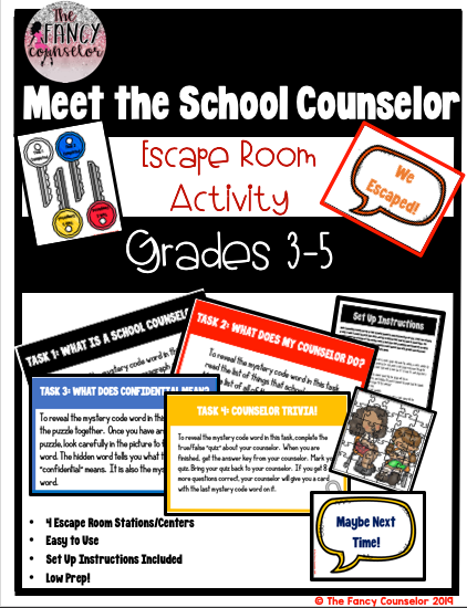 Meet the School Counselor Escape Room