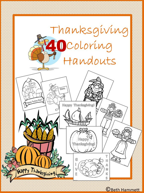 Thanksgiving Coloring Sheets - Amped Up Learning