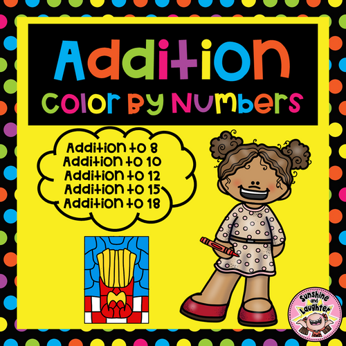 Addition Color by Numbers - Amped Up Learning