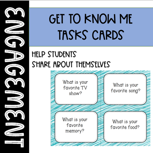 Ice Breaker Task Cards - Amped Up Learning