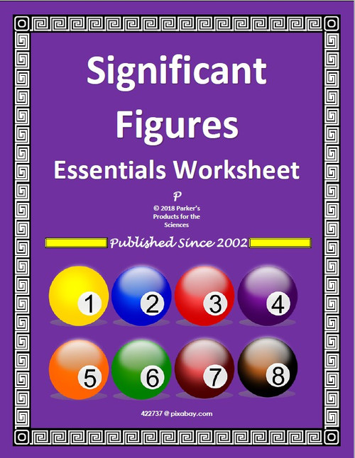 Significant Figures Essentials Worksheet - Amped Up Learning