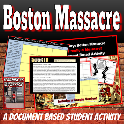 U.S. History | Boston Massacre | Document Based Activity - Amped Up ...