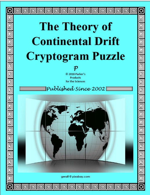 The Theory of Continental Drift Cryptogram Puzzle (Ideal Emergency Sub ...