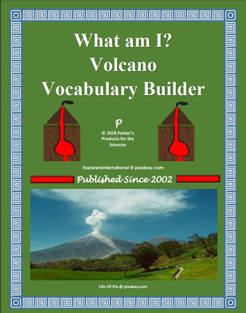 What am I? Volcano Vocabulary Builder Activity - Amped Up Learning