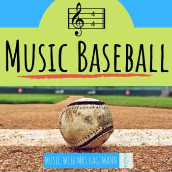 Music Baseball - 4/4 Rhythm - Amped Up Learning