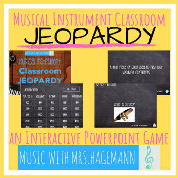 Musical Instrument Classroom JEOPARDY PowerPoint Game