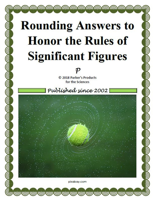 Rounding Numbers to Honor the Rules of Significant Figures Practice ...