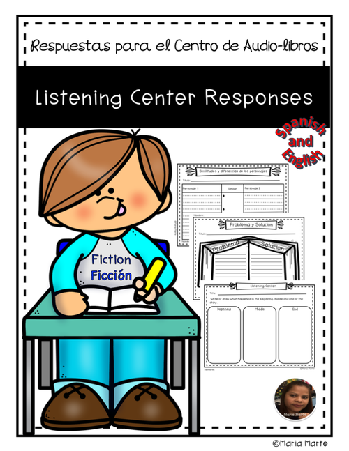 Listening Center Responses // Respuestas para el Centro de Audio-Libros ...