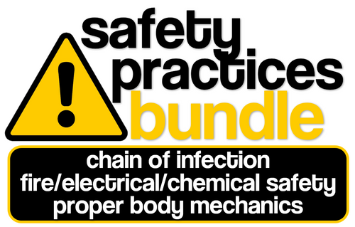 Safety Practices Bundle! Great for Health Science Classes! - Amped Up ...