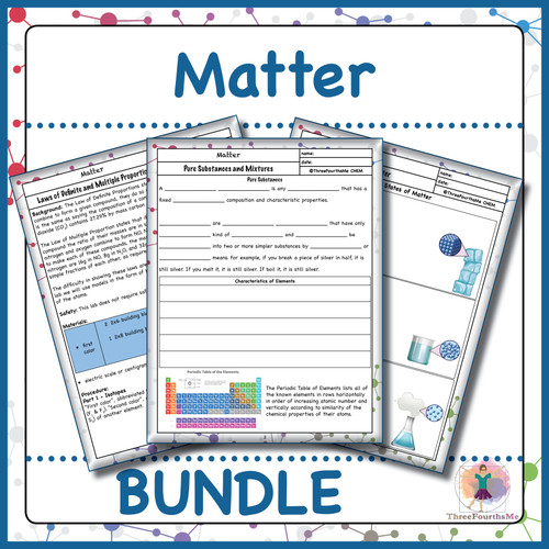 Physical Science / Chemistry Matter Bundle - Amped Up Learning