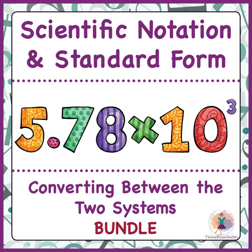 Scientific Notation Conversion BUNDLE - Amped Up Learning