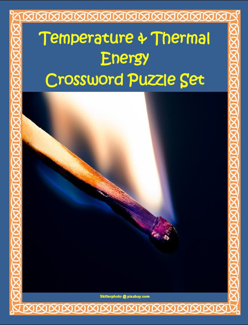 Temperature and Thermal Energy Crossword Puzzle Set - Amped Up Learning