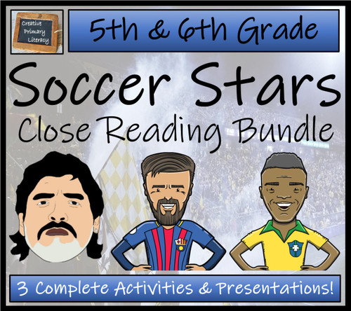 Greatest Soccer Players Close Reading Comprehension Bundle | 5th & 6th ...