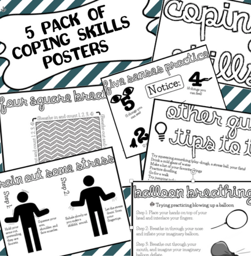Coping Skills Poster Set (Perfect for the Trauma-Informed School ...