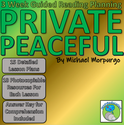 Private Peaceful - Michael Morpurgo: Guided Reading 15 lesson plans and ...