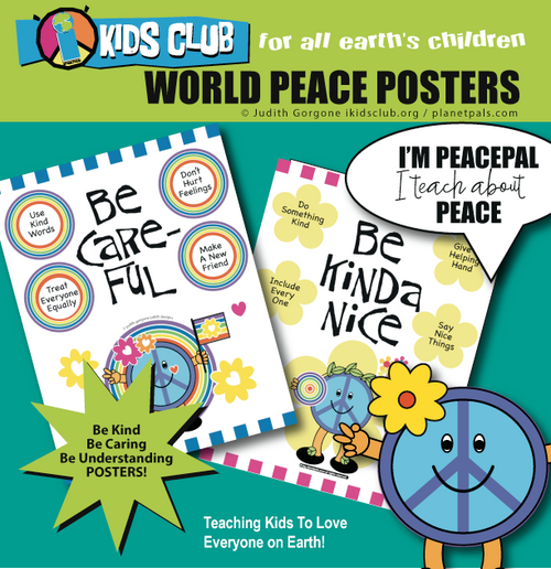 World Peace Love Tolerance Sharing Sayings Posters Set Peace Day & Everyday