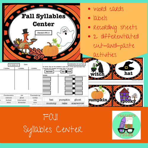 Fall Syllables Center - Amped Up Learning