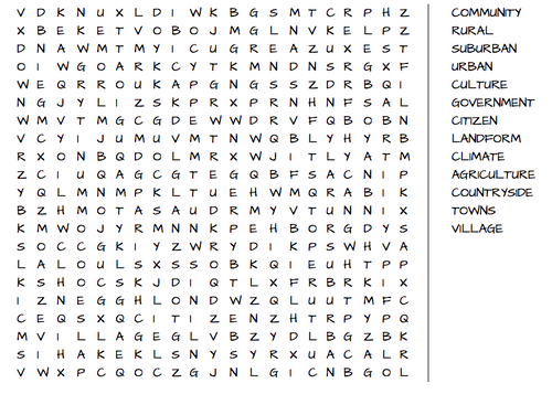 Community Vocabulary Word Search - Amped Up Learning