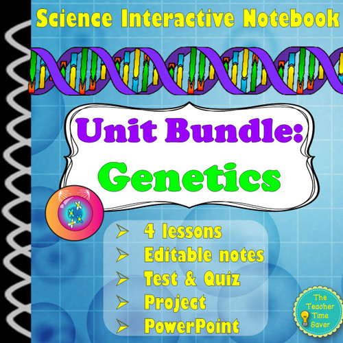 Genetics and Heredity Science Notebook Bundle - Amped Up Learning