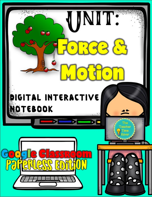 Newton's Law of Motion Unit Digital Notebook - Amped Up Learning