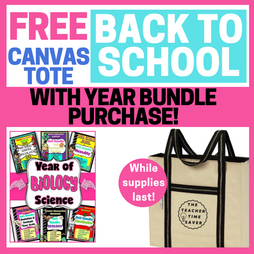 Biology Year Bundle- Science Interactive Notebook - Amped Up Learning