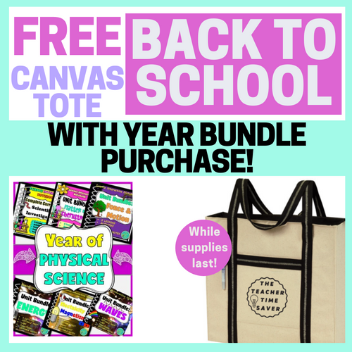 Physical Science Year Notebook Bundle - Amped Up Learning