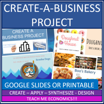 Create a Business Project High School Economics - Amped Up Learning