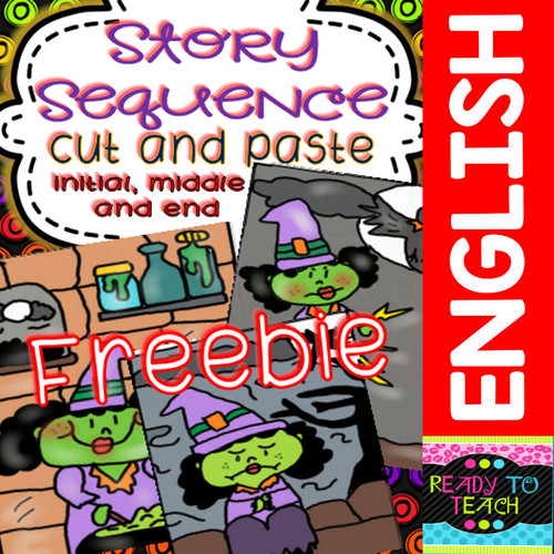 Story Sequence - Cut and Paste - Halloween FREEBIE (2 Little Stories ...