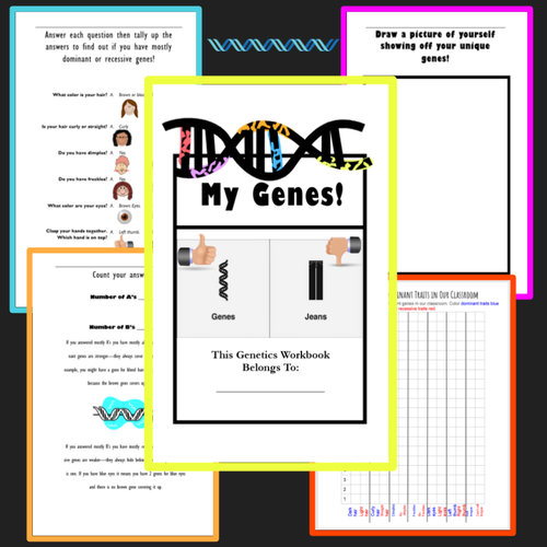 My Genes Workbook - Genetics for Kids - Amped Up Learning