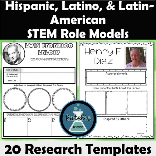 Scientist Biographies #2: 20 STEM Hispanic, Latino and Latino-American ...