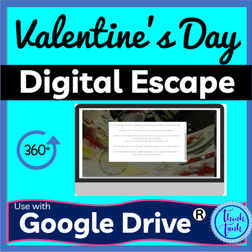 Valentine's Day Digital ESCAPE ROOM for Google Drive® - Amped Up Learning