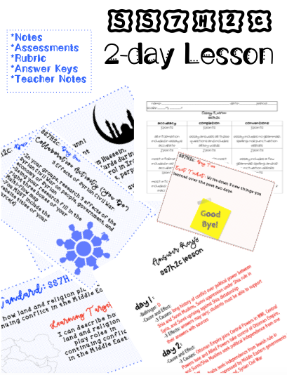Middle Eastern Regional Conflict-SS7H2c FULL LESSON - Amped Up Learning