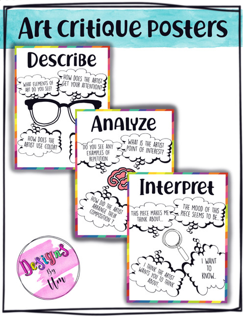 Art Critique Posters - Amped Up Learning