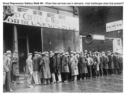 9 Gallery Walk Images Stations Questions from the Great Depression US ...