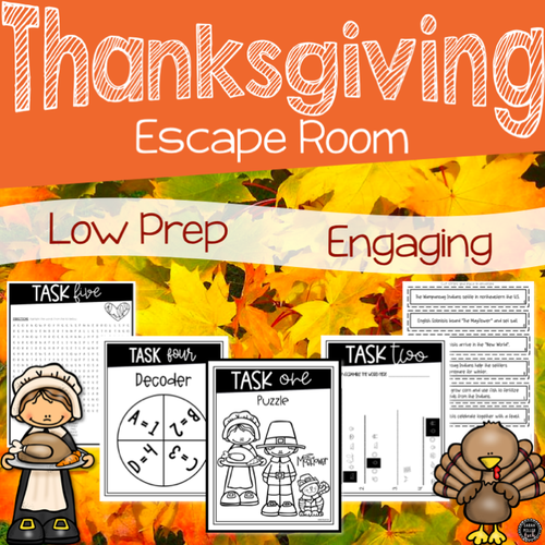 Thanksgiving Escape Room - Amped Up Learning