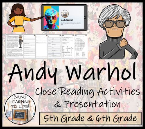 Andy Warhol Close Reading Comprehension Activities