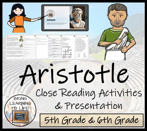 Aristotle Close Reading Comprehension Activities | 5th Grade & 6th ...