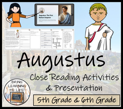 Augustus Close Reading Comprehension Activities | 5th Grade & 6th Grade ...