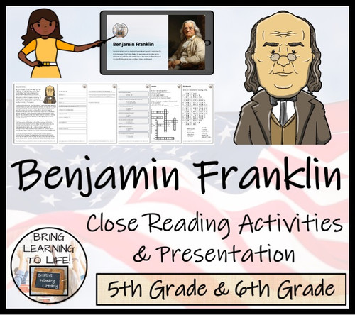 Benjamin Franklin Close Reading Comprehension Activities | 5th Grade ...