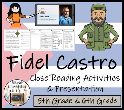 Fidel Castro Close Reading Comprehension Activities | 5th Grade & 6th ...