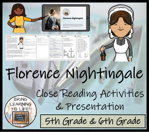 Florence Nightingale Close Reading Comprehension Activities | 5th & 6th ...