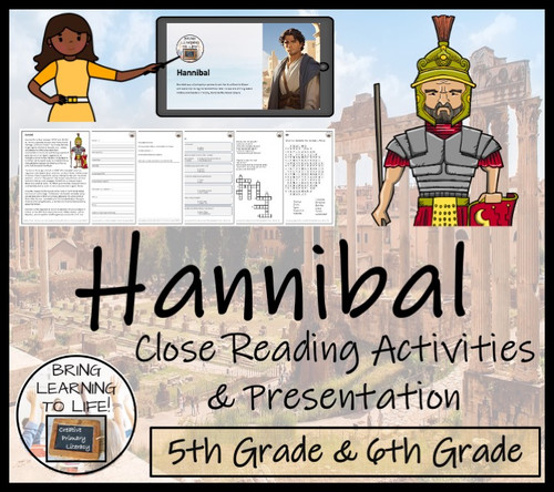 Hannibal Close Reading Comprehension Activities | 5th Grade & 6th Grade ...
