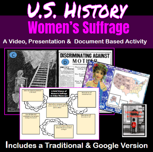 U.S. History | 19th Amendment | Women's Suffrage Video & Document Based ...